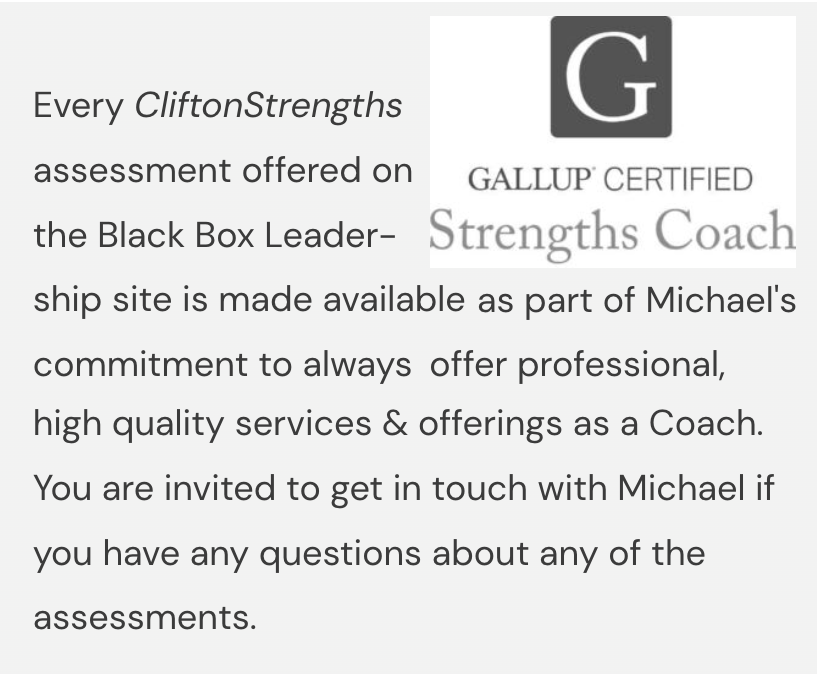 Assessments – Black Box Leadership